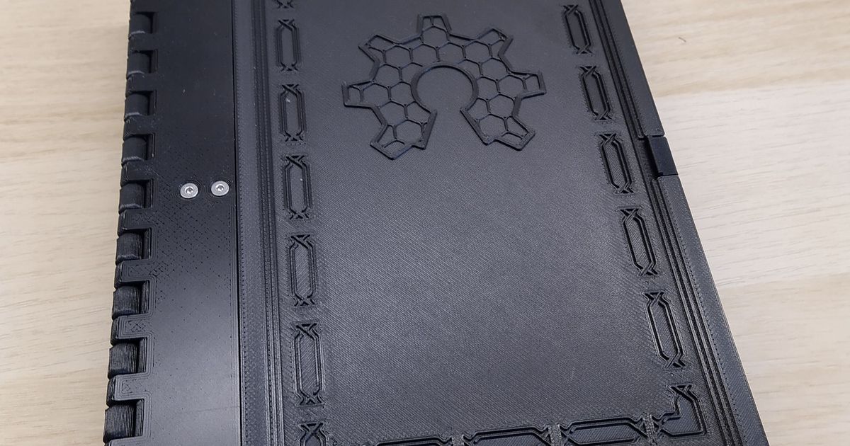 OSHWA cover for 3D printed notebook/binder by hzzzln | Download free ...
