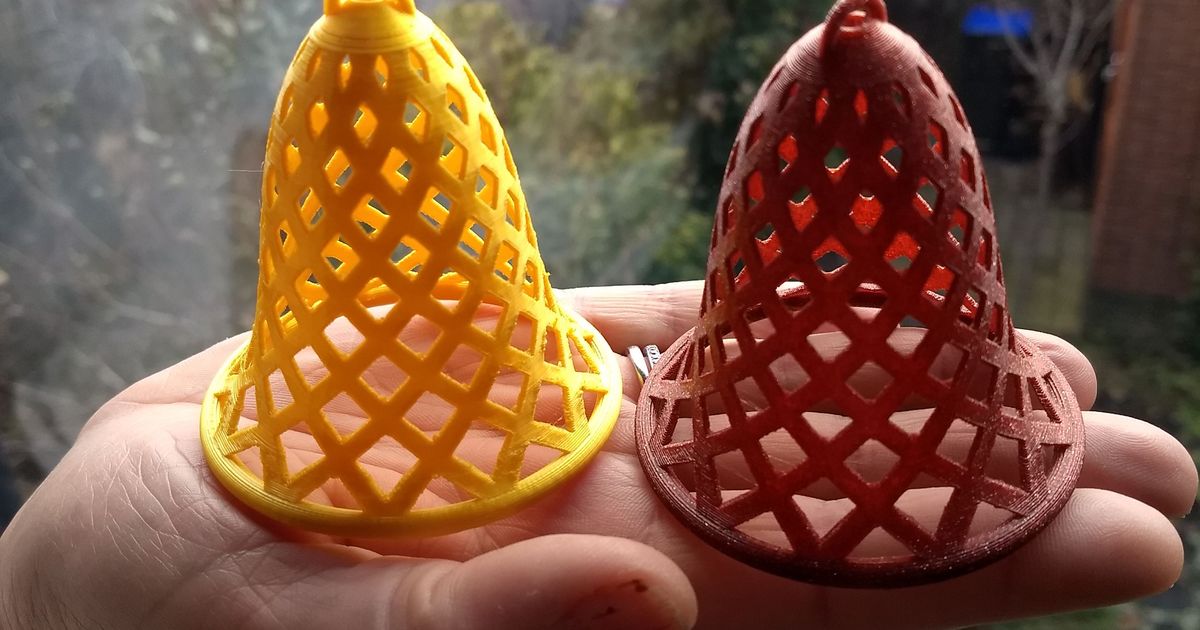 Open Lattice Christmas Bell by EricBuijs | Download free STL model ...