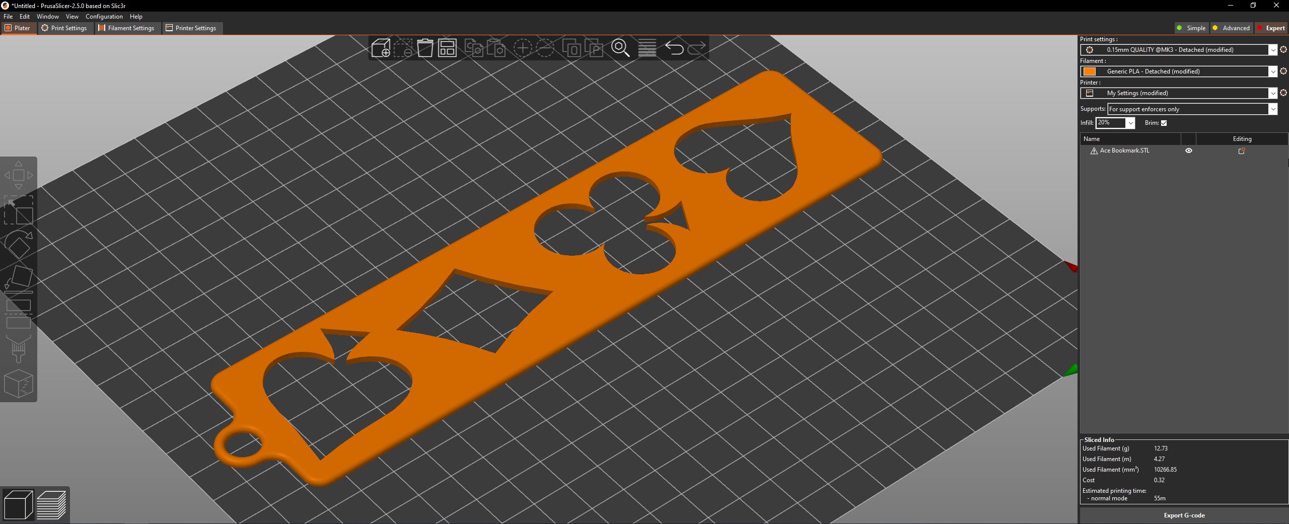 Ace Bookmark by slavik kopanov | Download free STL model | Printables.com