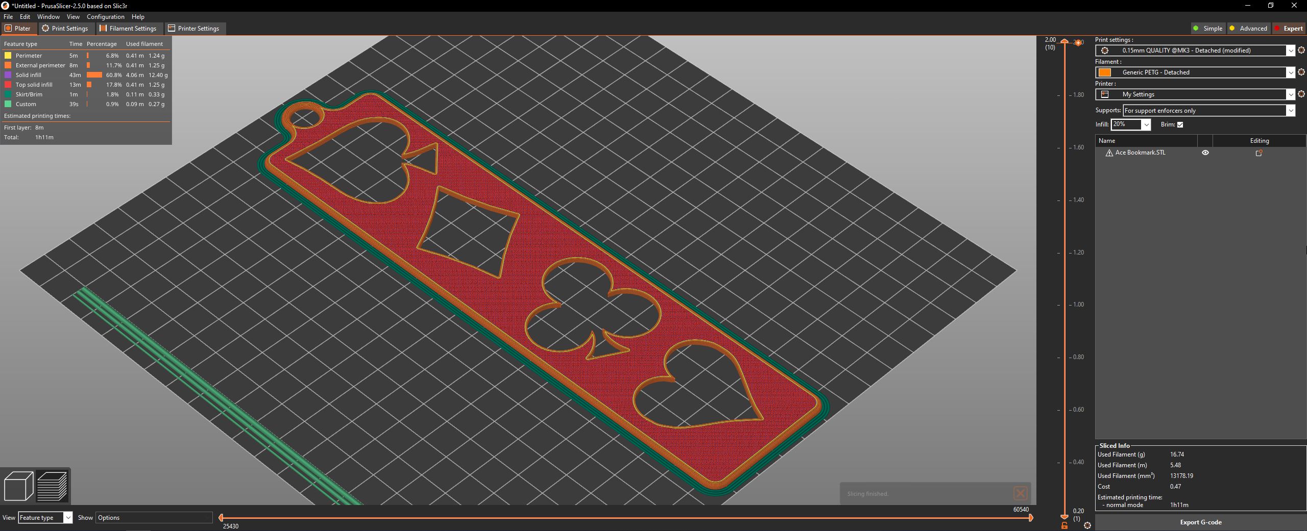 Ace Bookmark by slavik kopanov | Download free STL model | Printables.com