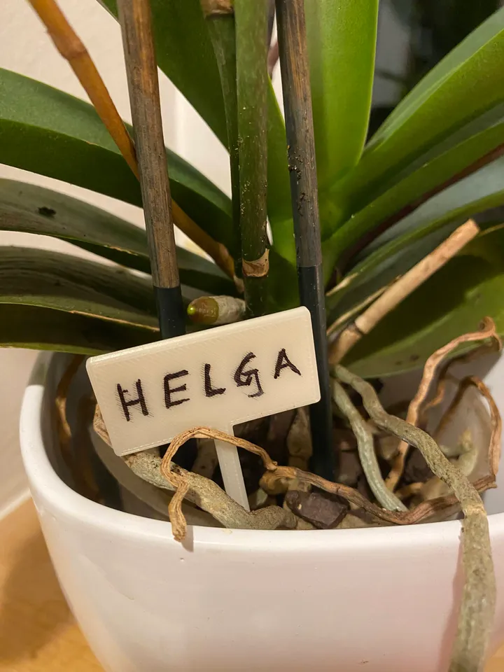 Plant Sign by mtze | Download free STL model | Printables.com