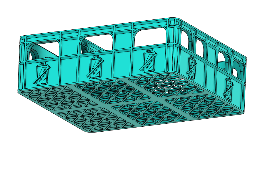 Beer crate style tray with insert by Mats H | Download free STL model ...