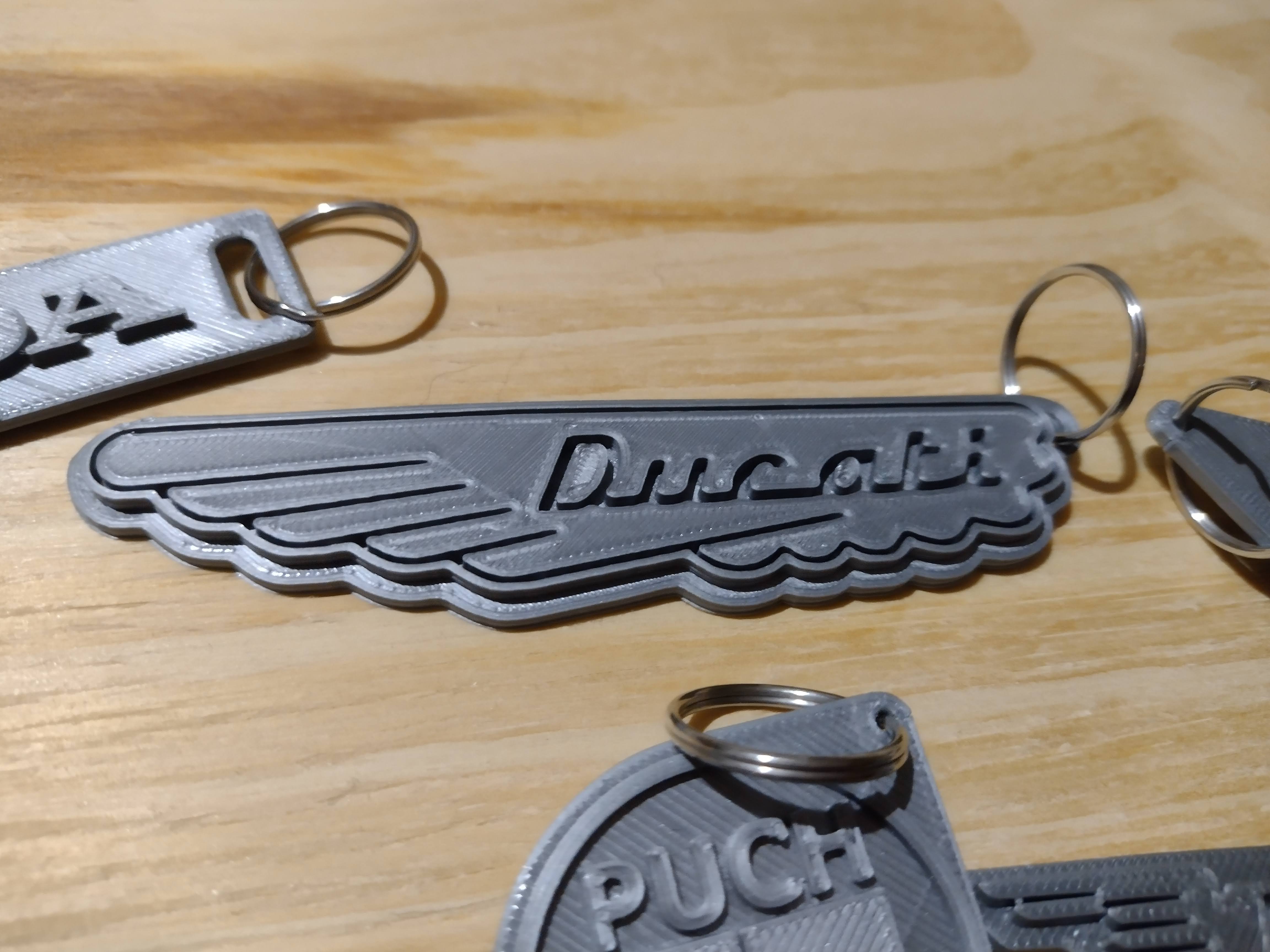 Retro Motorcycle brands keychains by Adrián | Download free STL model ...
