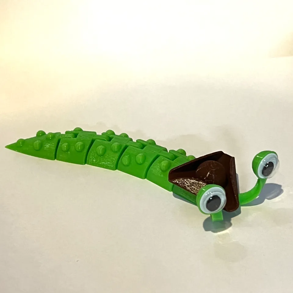 REMIX Articulated Slug with modifications and multiple hats added by ...