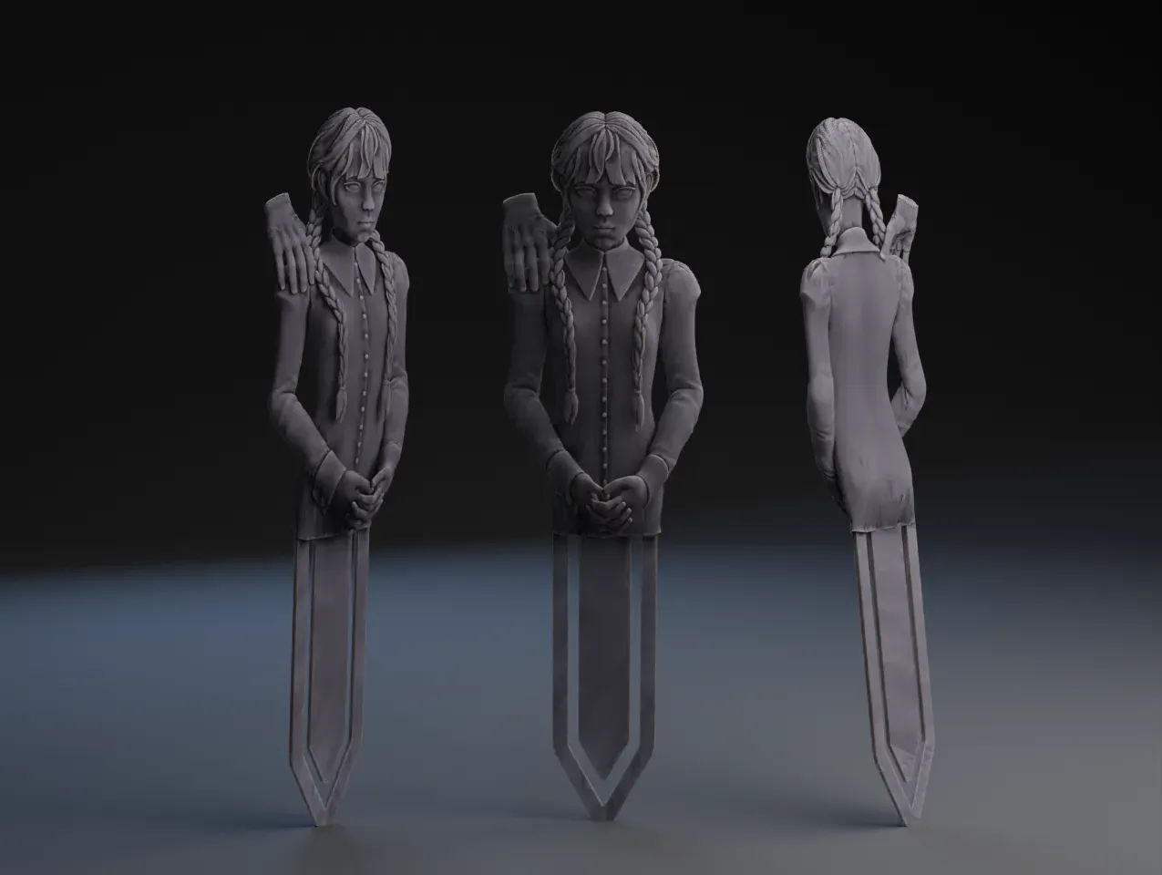 Wednesday Addams Bookmark by Peter Farell | Download free STL model ...