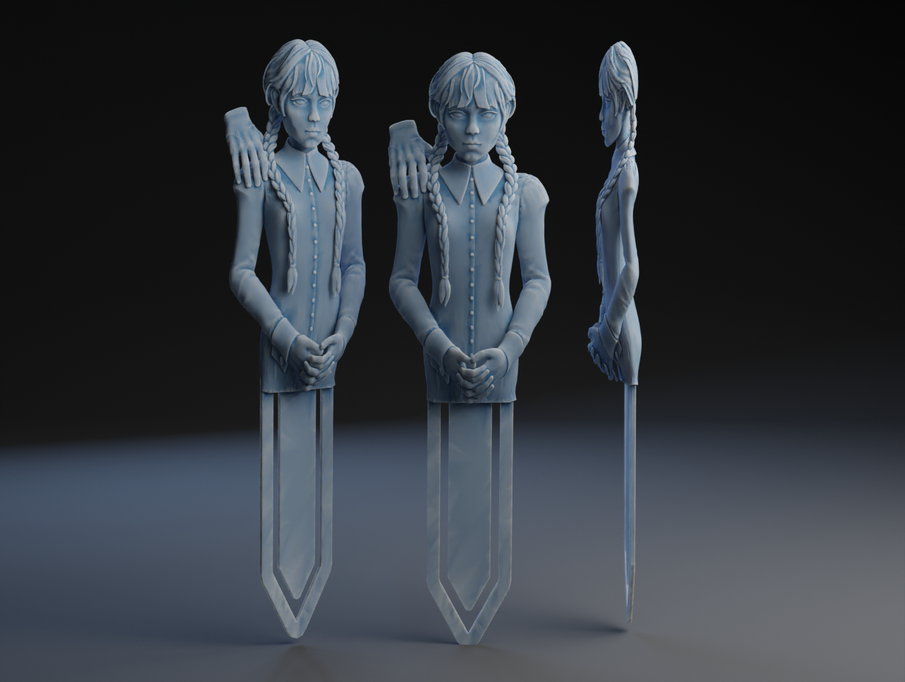 Wednesday Addams Bookmark by Peter Farell | Download free STL model ...