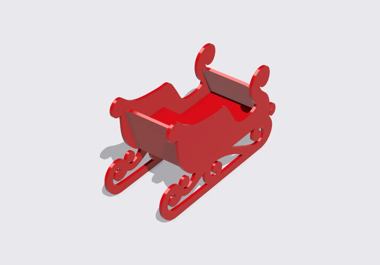 Christmas sled/sleigh kit card by PrintThatBoii | Download free STL ...