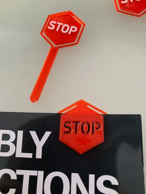 STOP Bookmarks by BRIM | Download free STL model | Printables.com
