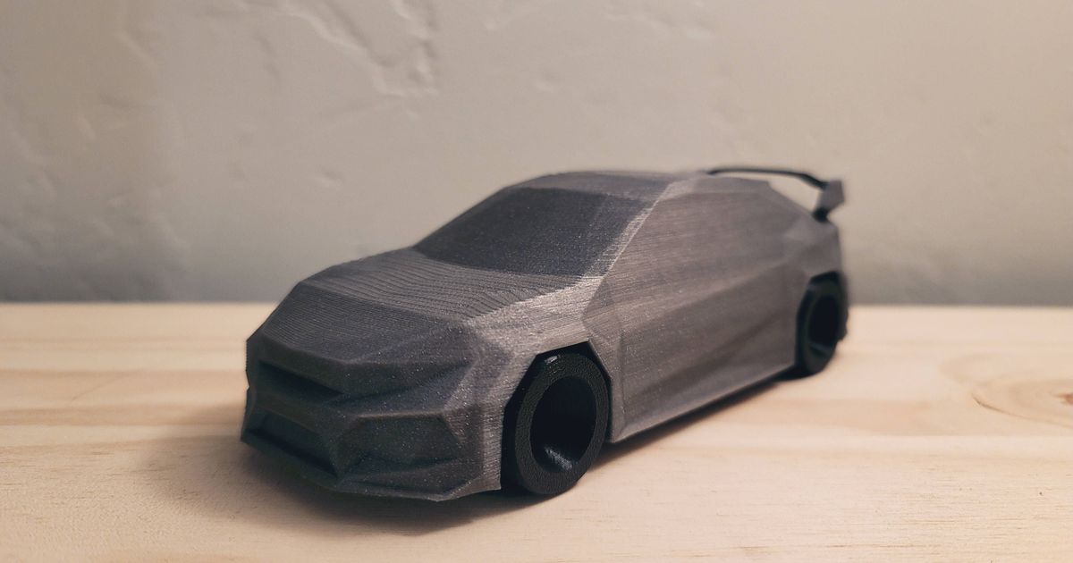 Remastered - Low Poly Honda Civic Type R by Turtleman | Download free ...