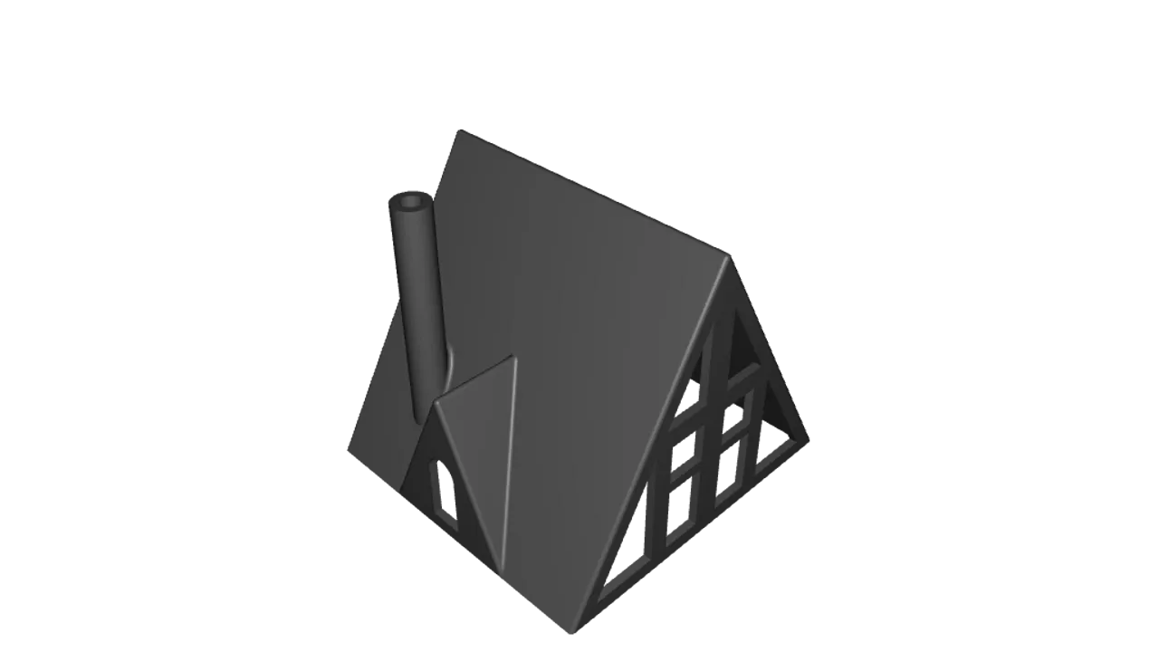 Christmas A-Frame House by Will | Download free STL model | Printables.com