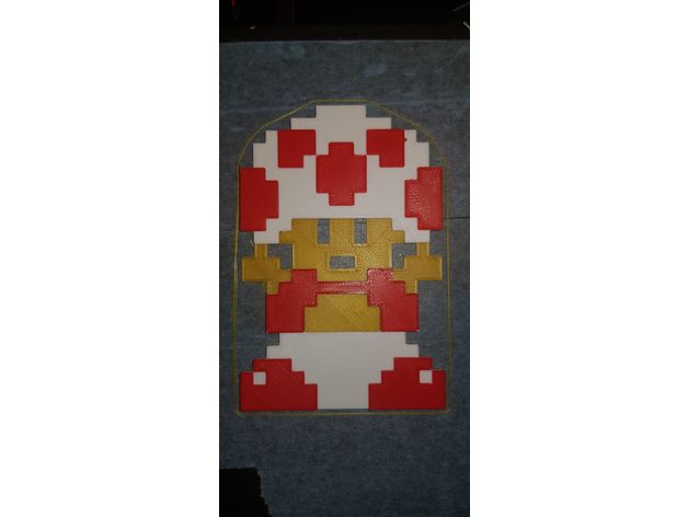 8 Bit Toad sprite by Goku | Download free STL model | Printables.com