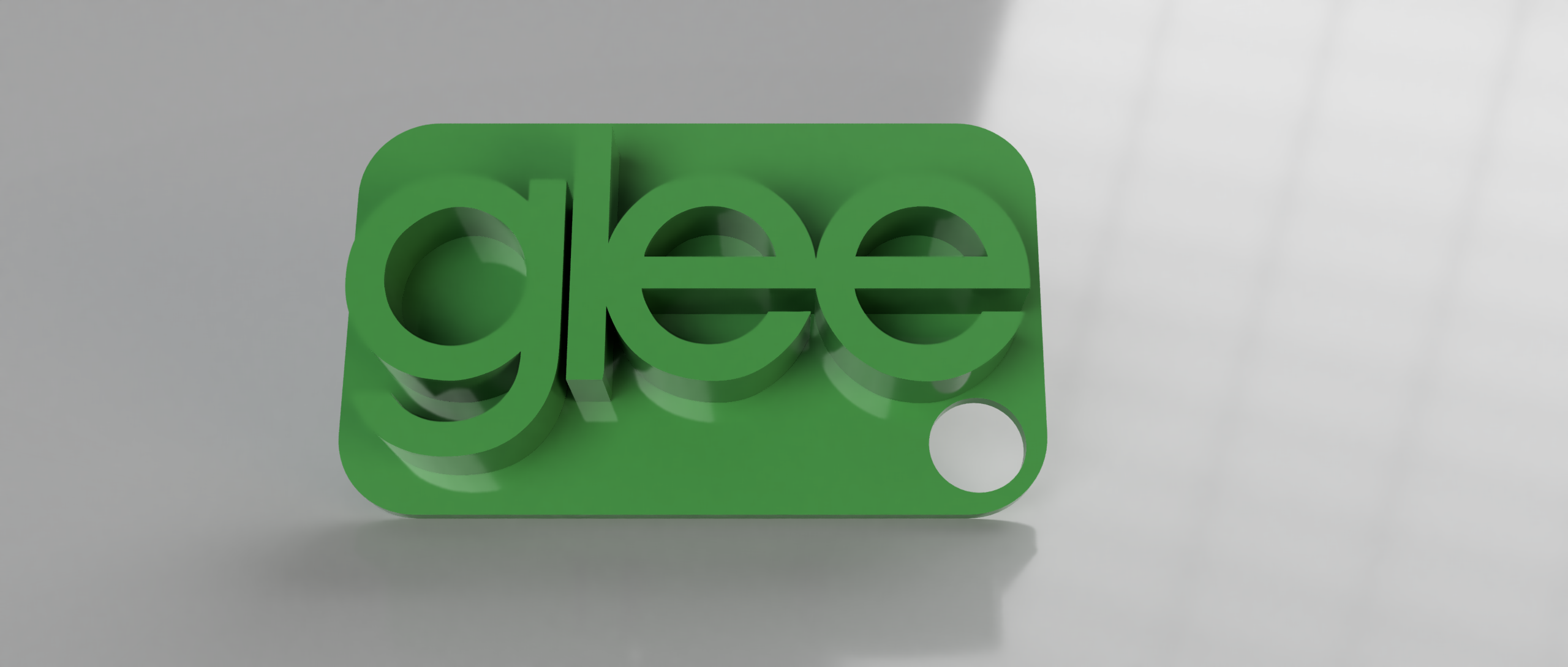 Glee logo ( has hole for key chain) by Abwbtb | Download free STL model ...