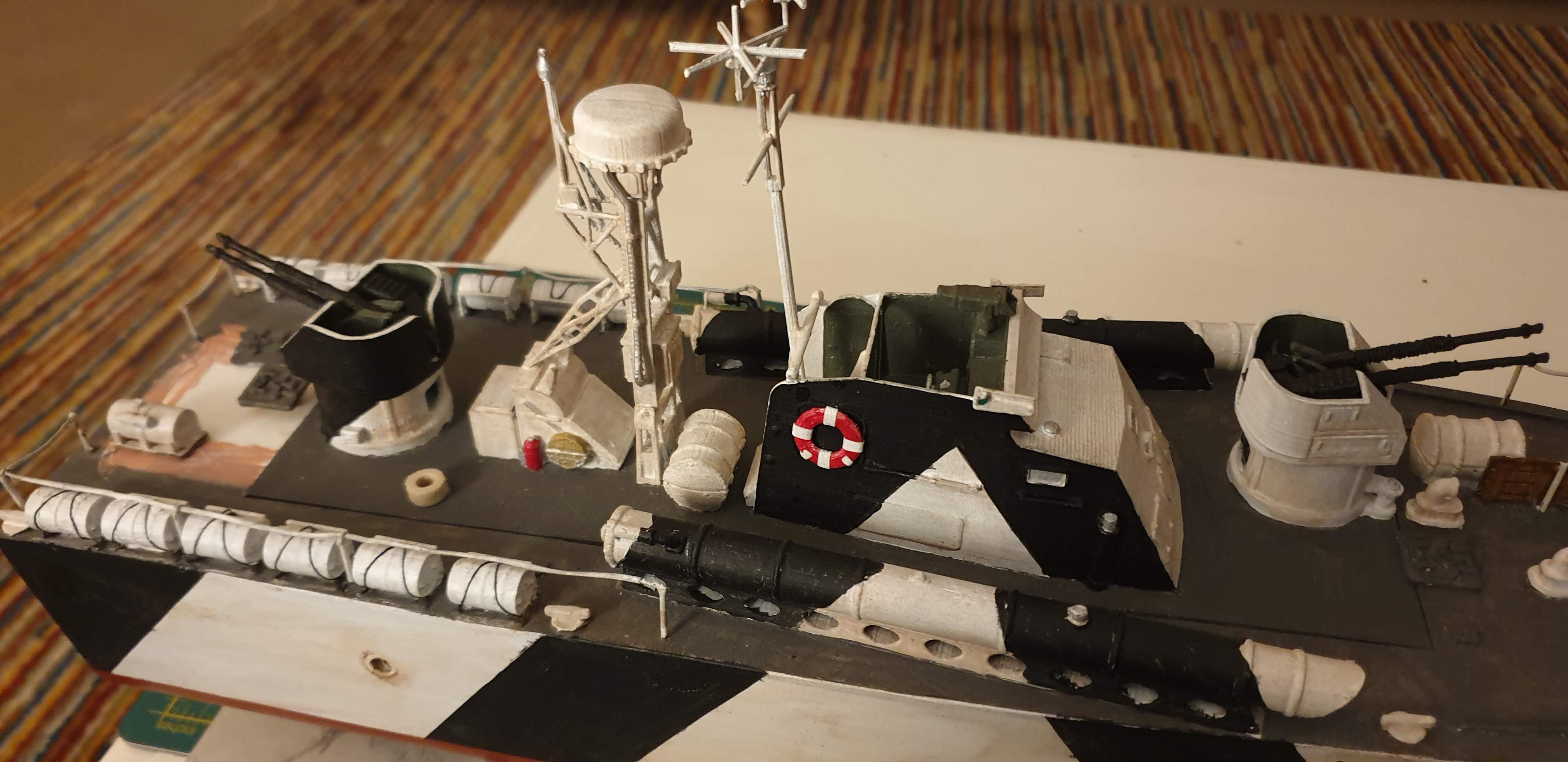 K203 Motor Torpedo Boat - Depth Charge and Torpedo Tube Parts etc ...