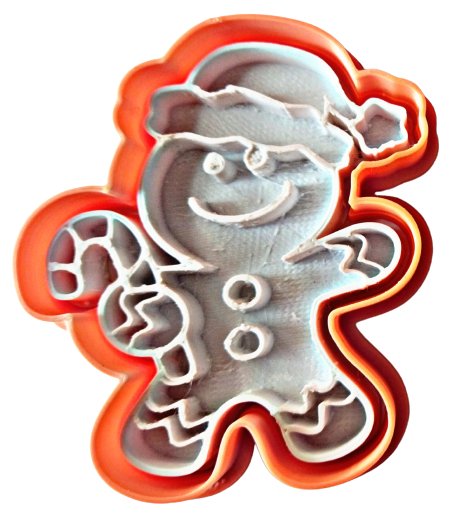 cutter and marker christmas gingerbread man fondant cookies by ...