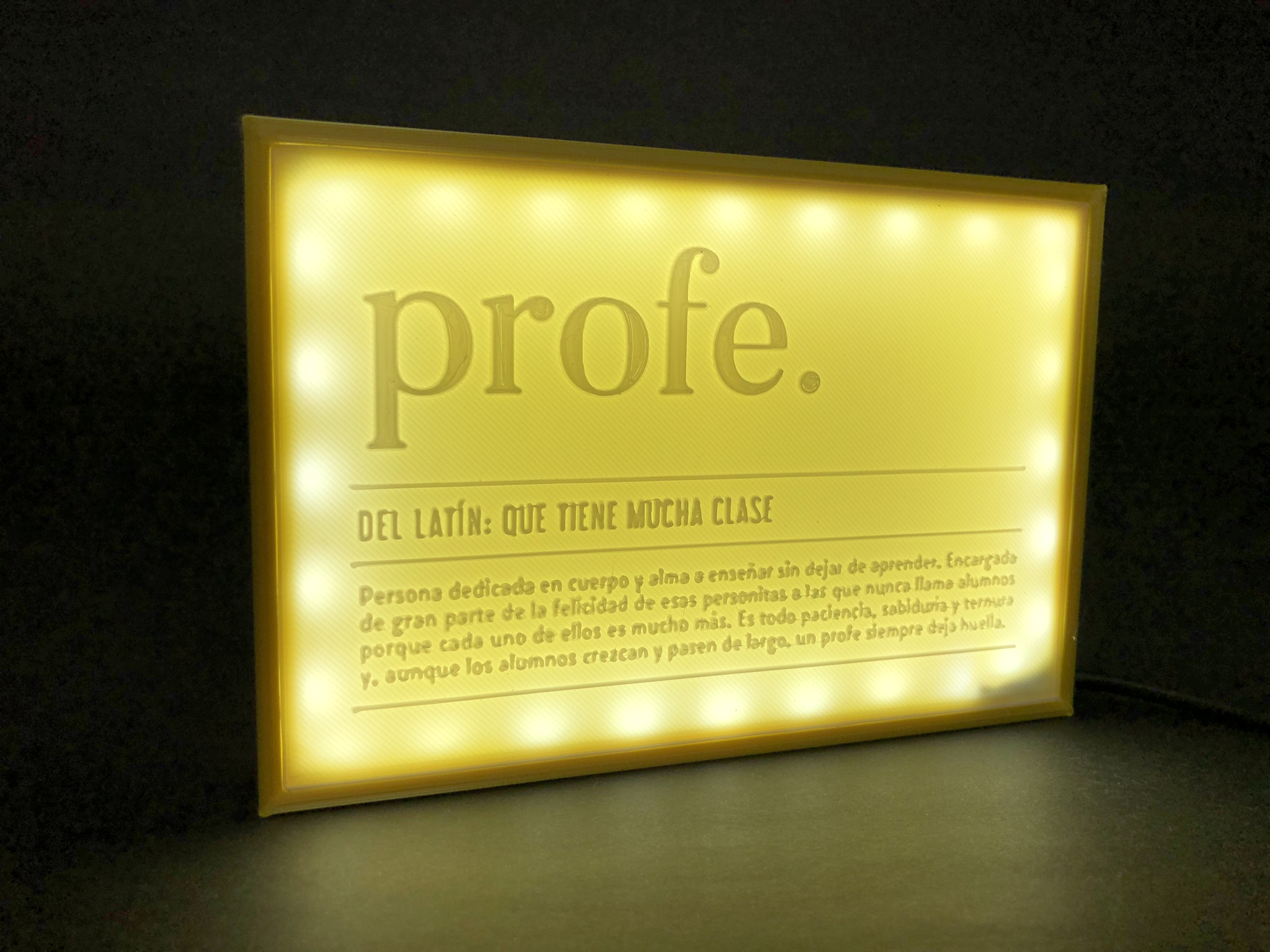 FRAME LITHOPHANE DEFINITION: TEACHER (SP) by Manuel Rodriguez ...