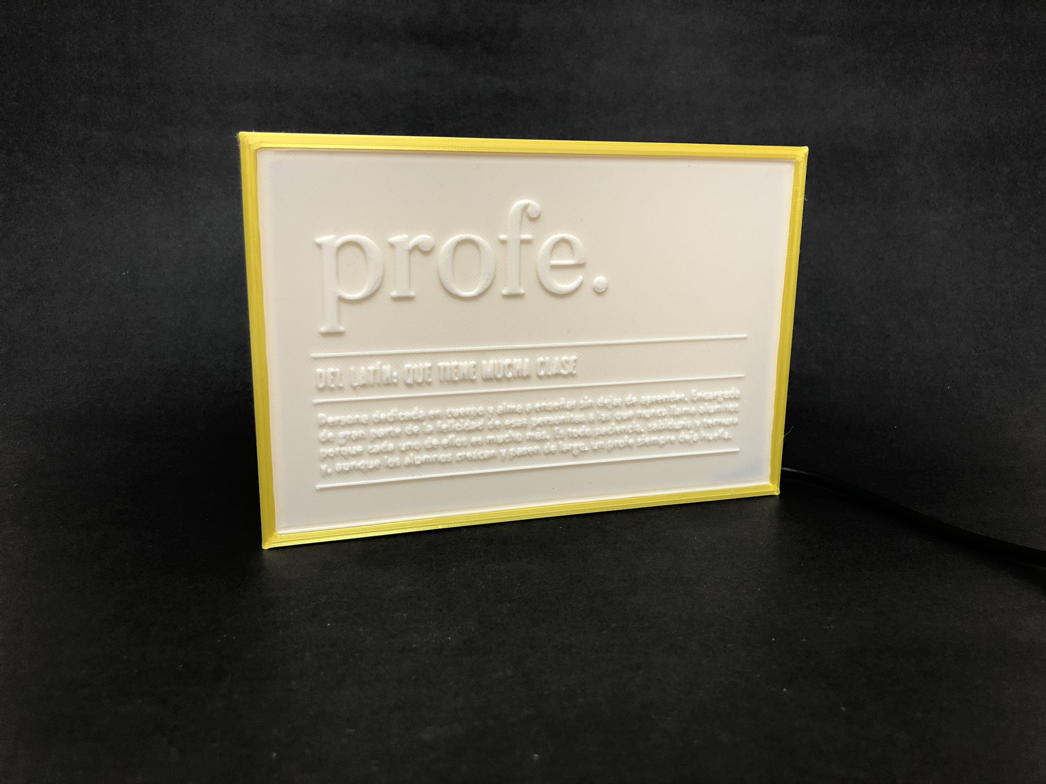 FRAME LITHOPHANE DEFINITION: TEACHER (SP) by Manuel Rodriguez ...