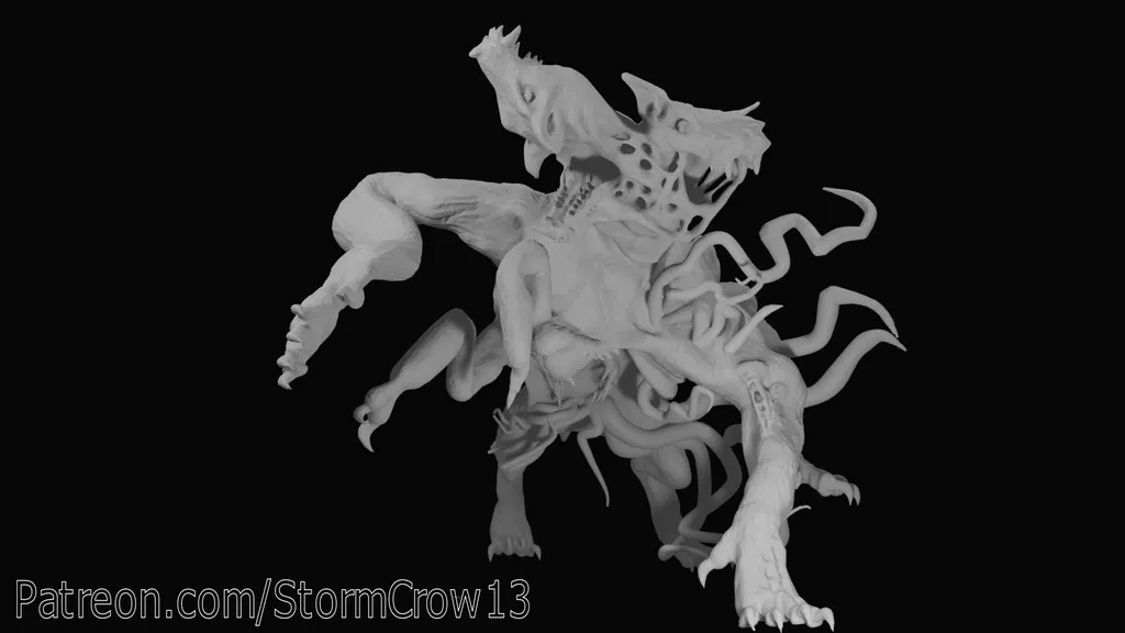 Erupting Dreadwolf by StormCrow 13 | Download free STL model ...