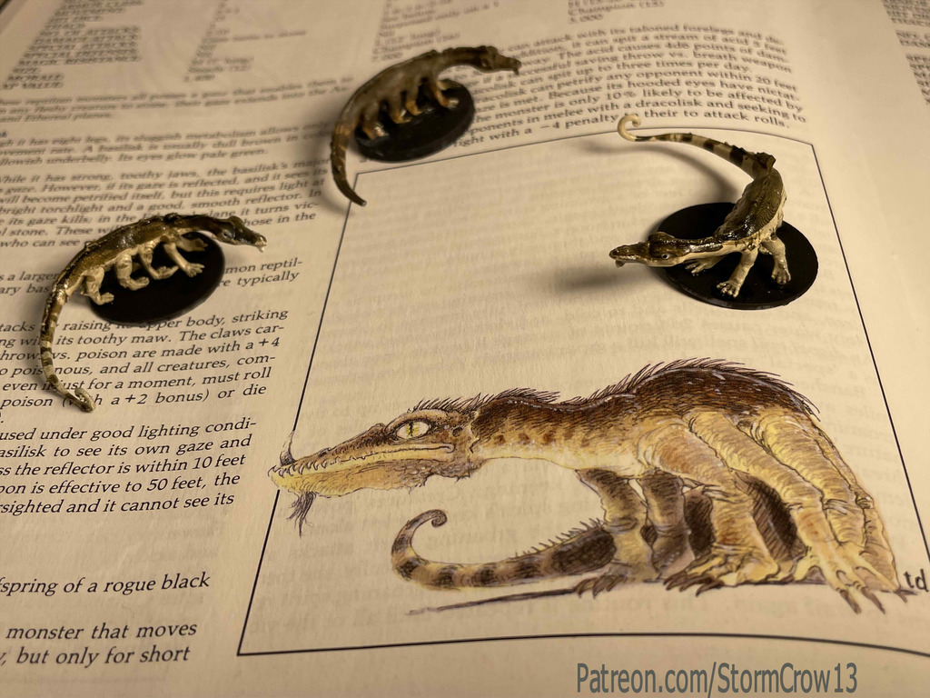 2nd Ed AD&D Basilisk by StormCrow 13 | Download free STL model ...