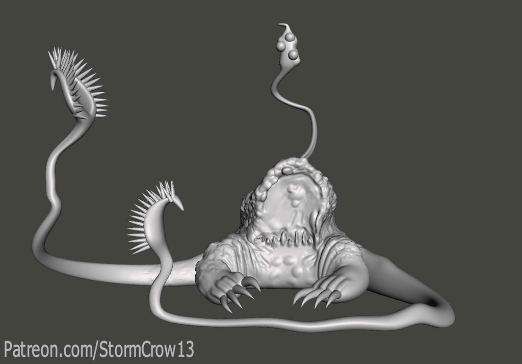 2nd ed AD&D Otyugh by StormCrow 13 | Download free STL model ...