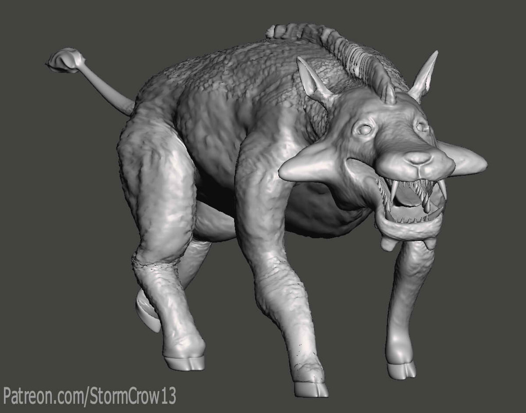 Hell Pig (Entelodont) by StormCrow 13 | Download free STL model | Printables.com