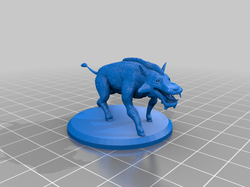 Hell Pig (Entelodont) by StormCrow 13 | Download free STL model ...