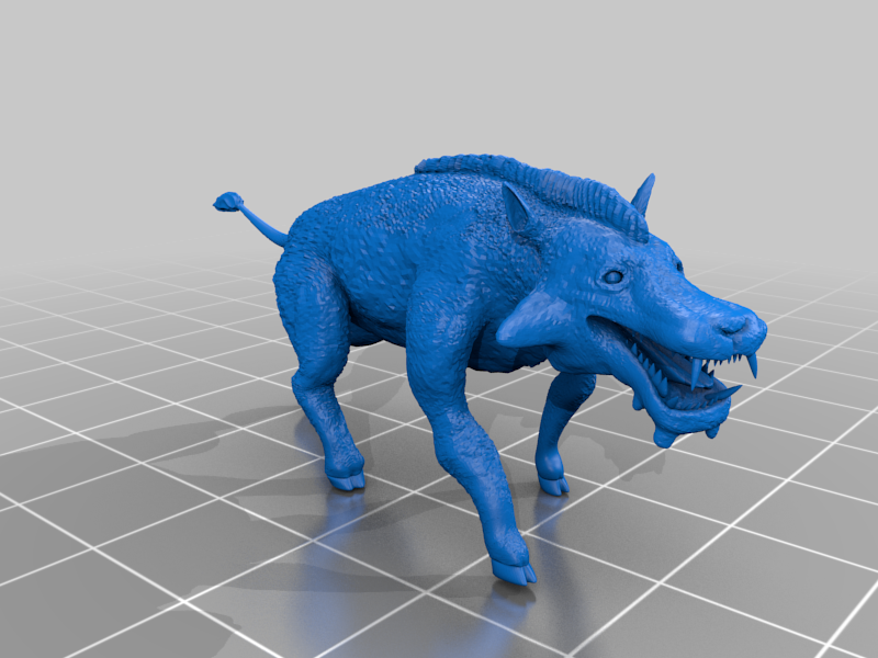 Hell Pig (Entelodont) by StormCrow 13 | Download free STL model ...