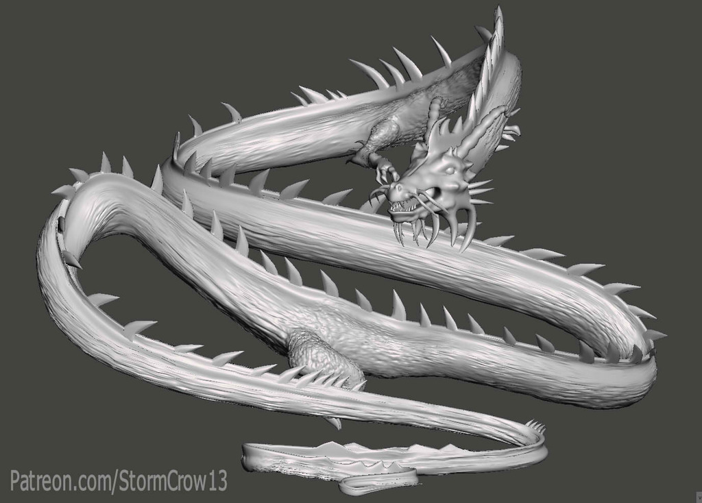 2nd ed AD&D Gold Dragon by StormCrow 13 | Download free STL model ...