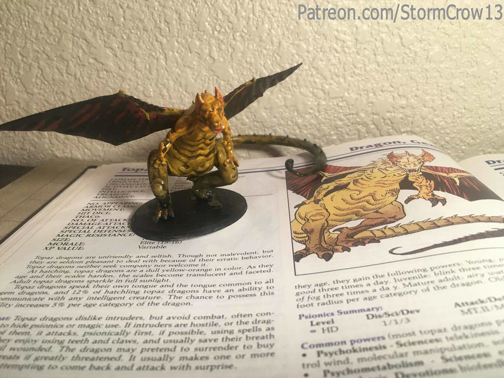 2nd Ed AD&D Topaz Dragon by StormCrow 13 | Download free STL model ...