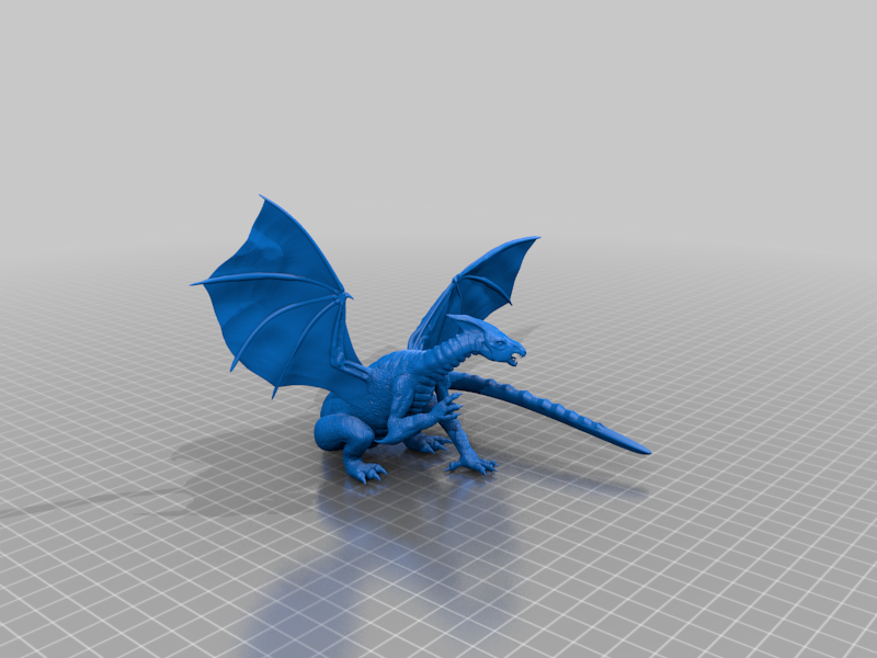 2nd ed AD&D White Dragon by StormCrow 13 | Download free STL model ...