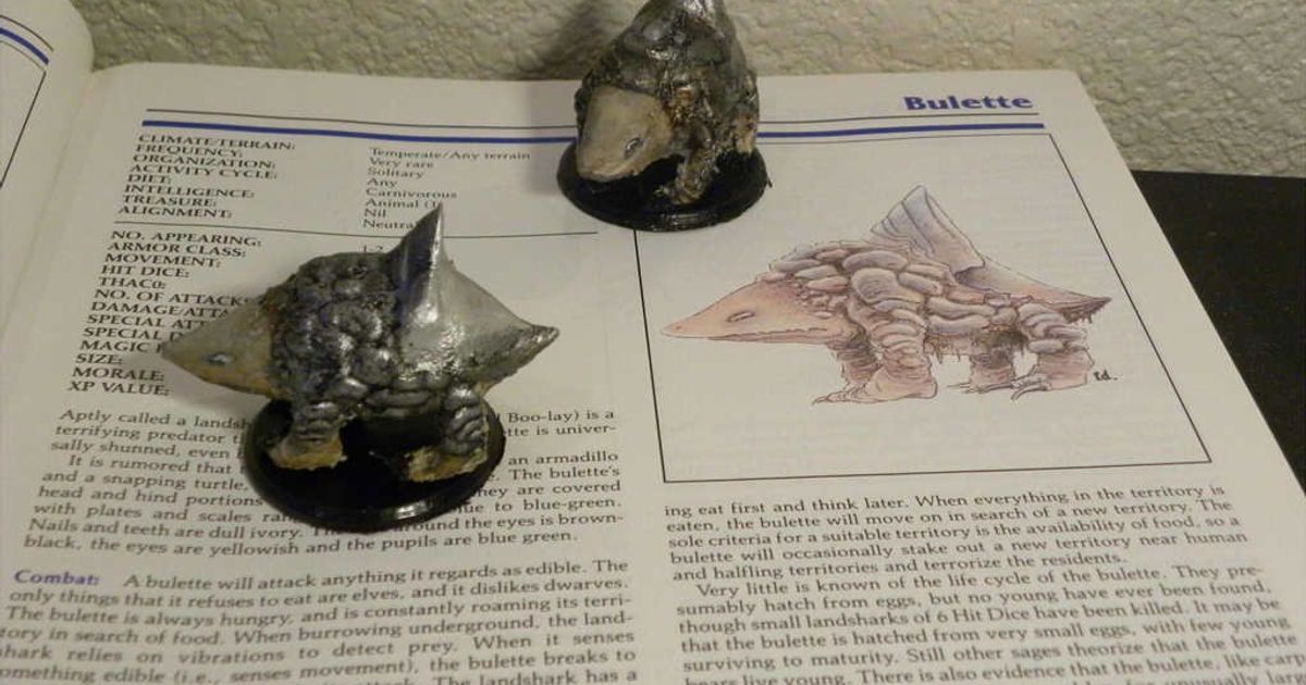 Bulette through the ages- 2nd edition AD&D Monstrous Manual by ...