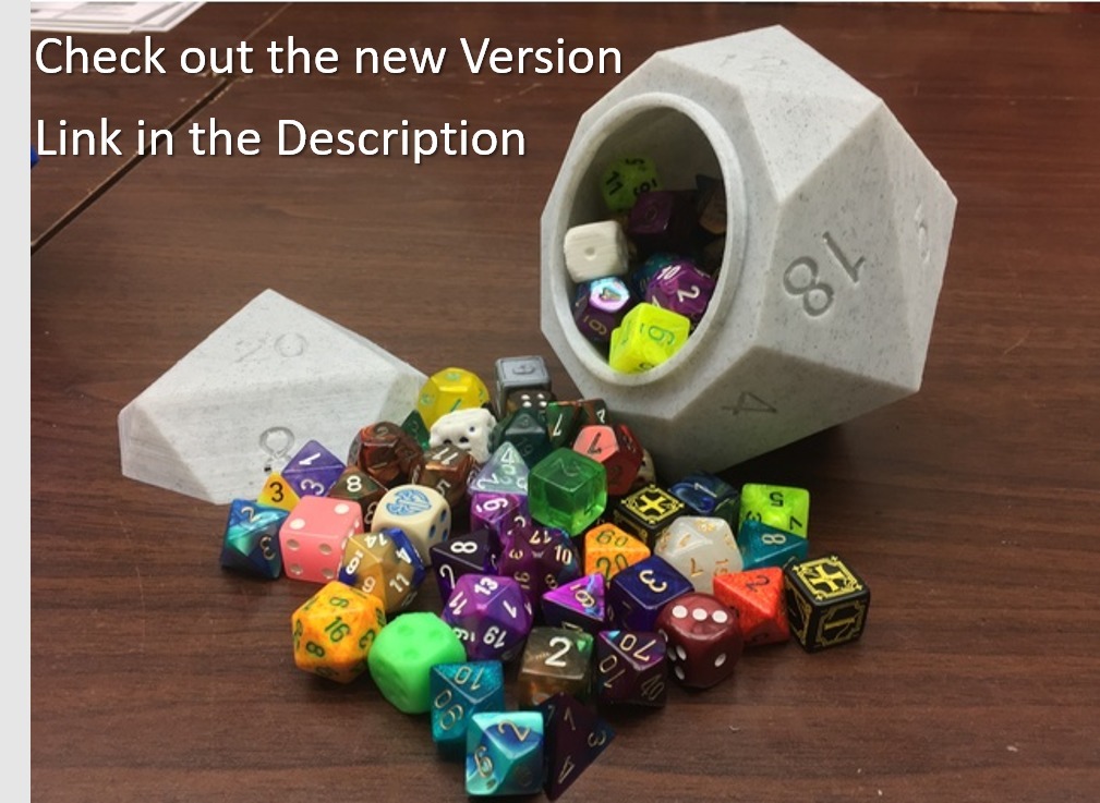 Screw Top D20 Dice Box by StormCrow 13 | Download free STL model ...