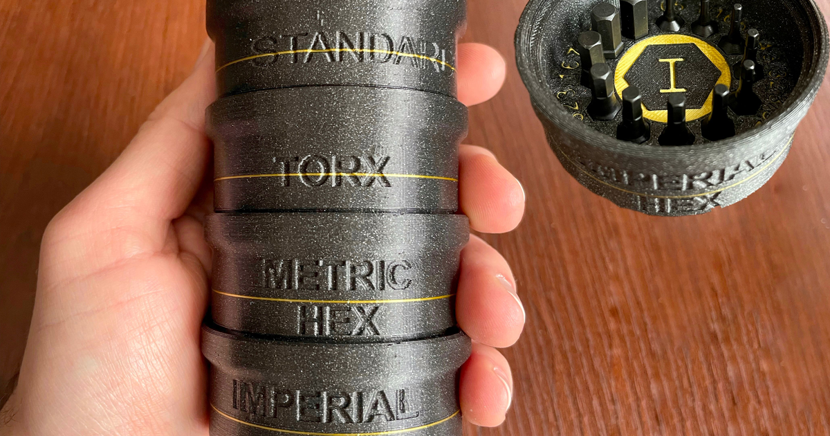 Modular Bit Holder Ltt Store Screwdriver By Jacob Download Free Stl Model