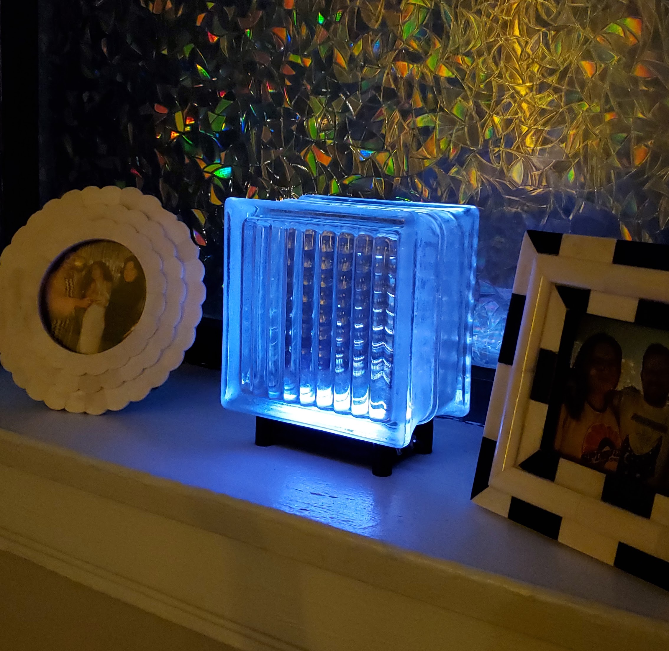 Shower Glass Block Lamp LED Stand by tom.newsome | Download free STL ...