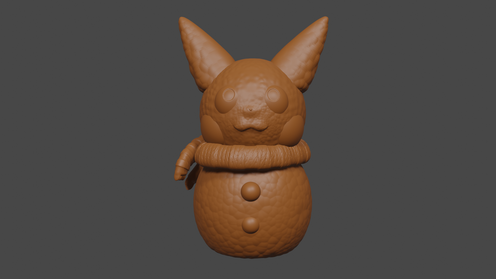 Pokemon inspired, Pikachu Snowman by PixelChroniclesMiniatures ...
