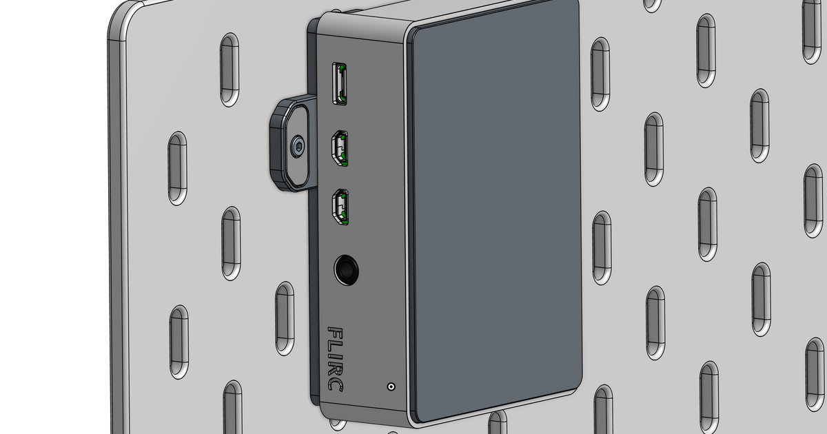Skadis Mount for Flirc Raspberry Pi Case by 6d6178 | Download free STL ...