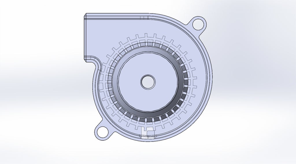 3D printed 5015 radial fan/blower by cimoalpacino | Download free STL ...