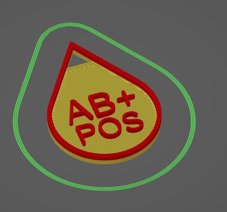 Blood Type Keychain by Mack | Download free STL model | Printables.com