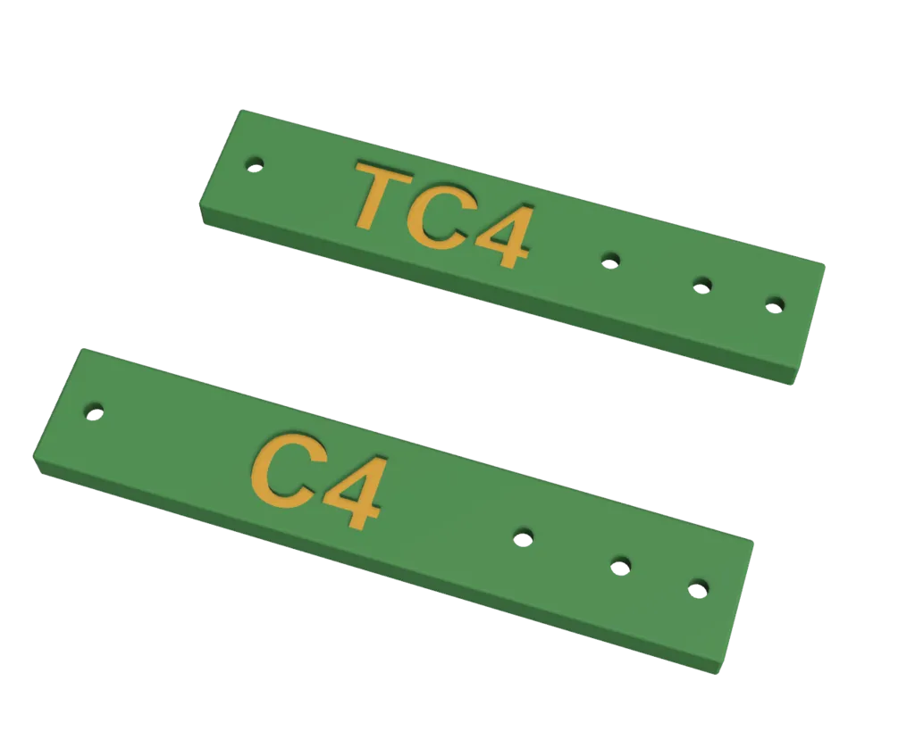 SLAB / Caliburn / TalonClaw 4 Hole Template (imperial) by Pteppic ...