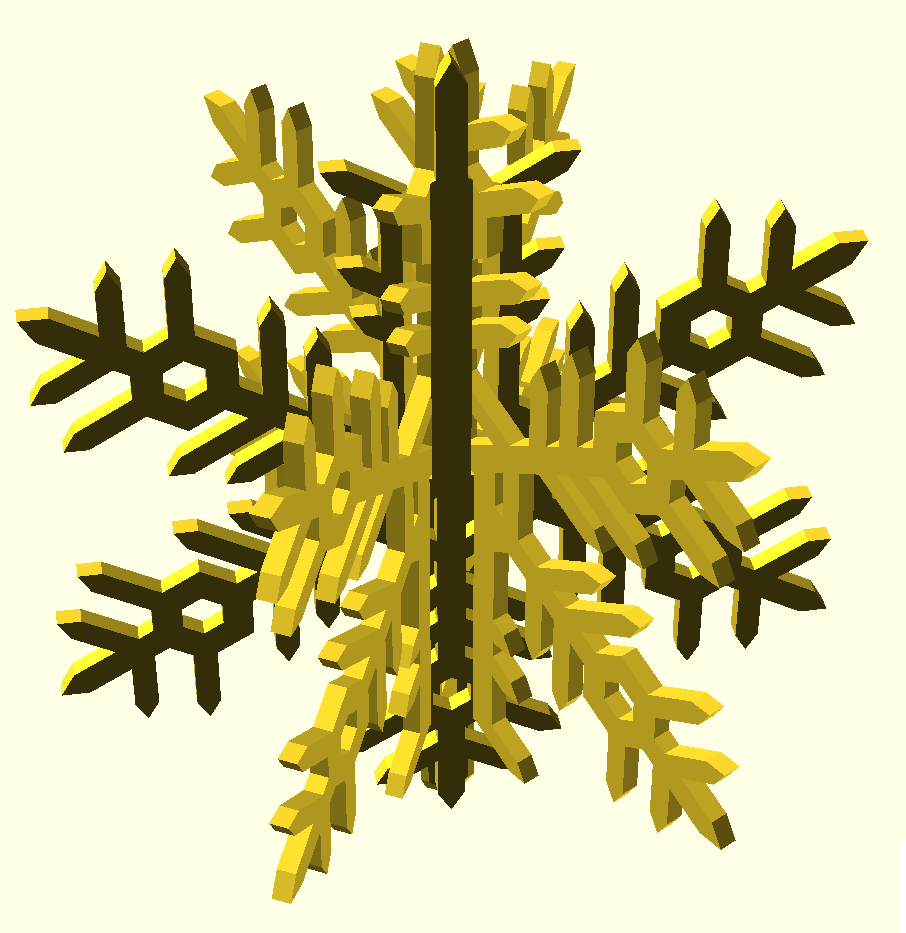 3D Snowflake Ornament in Three Pieces by Casper_FH | Download free STL ...