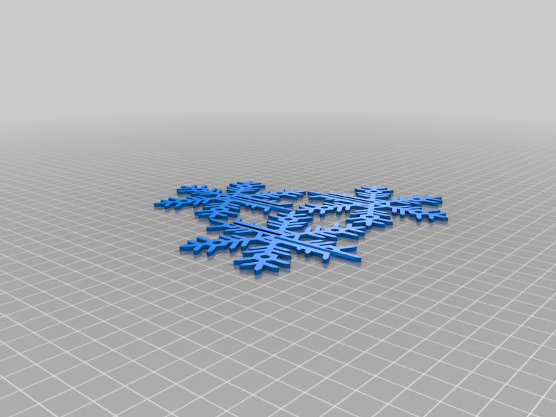 3D Snowflake Ornament in Three Pieces by Casper_FH | Download free STL ...