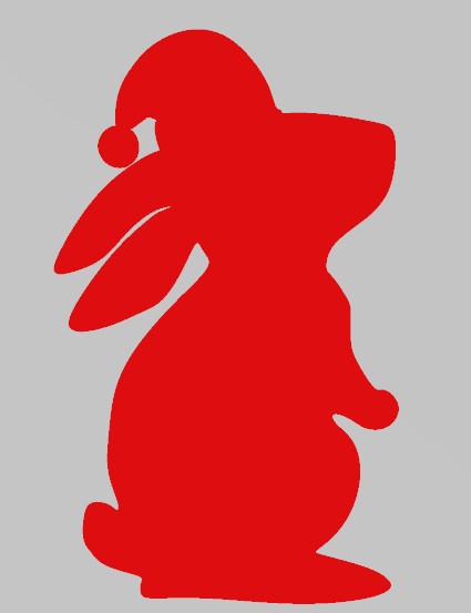 2D Christmas Rabbit by 3D Druck Wiesel | Download free STL model ...