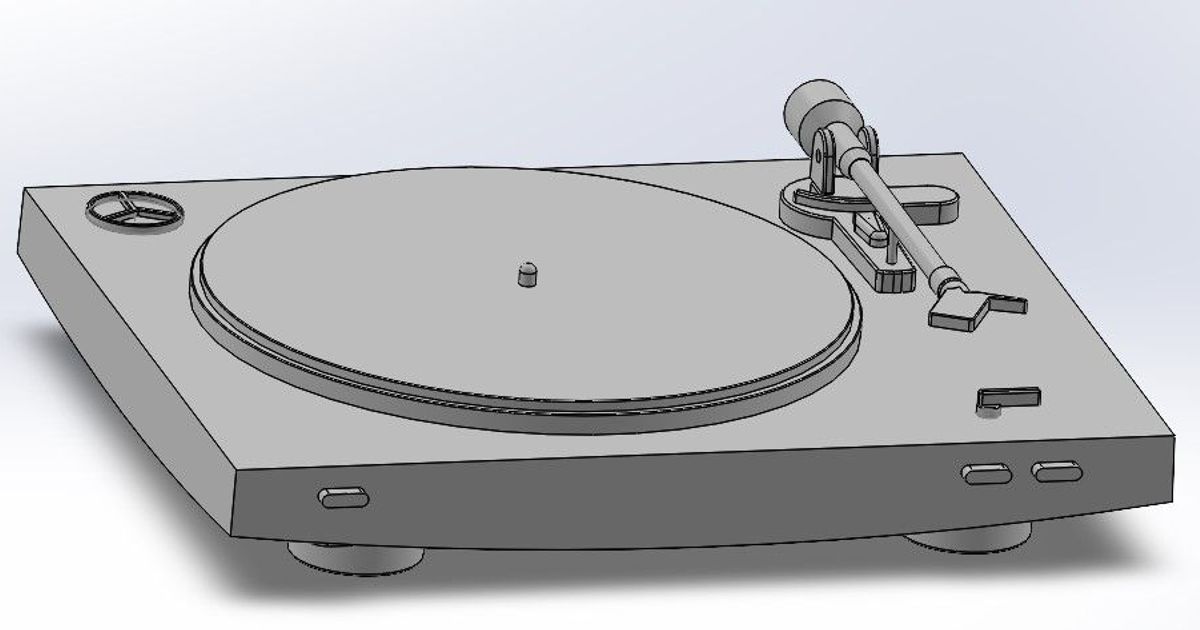 Audio Technica AP-LP3 - Close to true 3d model. by Ralph | Download ...