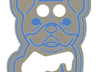 Frenchie cookie cutter by Tomáš Kostiha | Download free STL model ...