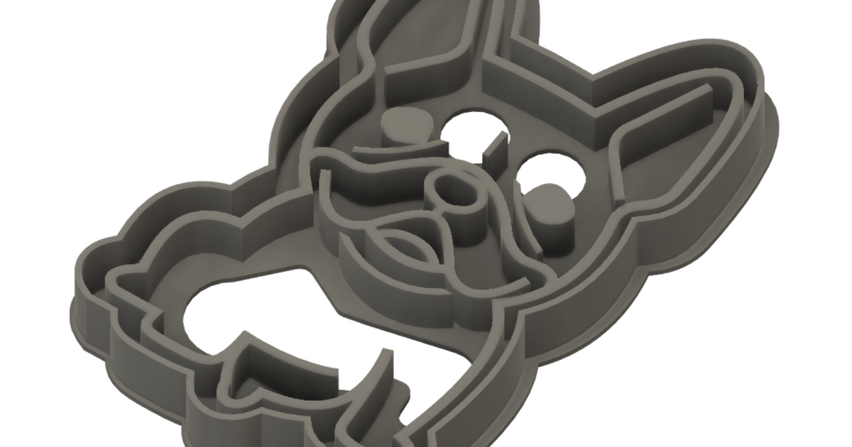 Frenchie cookie cutter by Tomáš Kostiha | Download free STL model ...