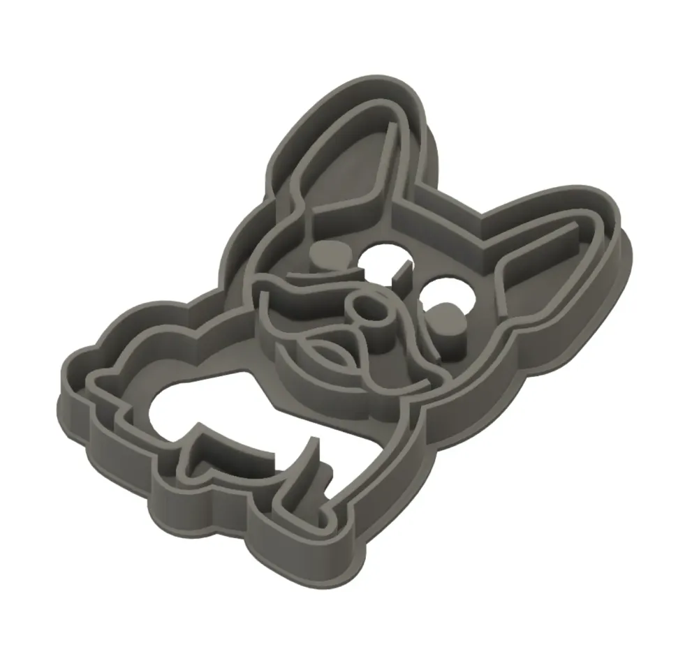 Frenchie cookie cutter by Tomáš Kostiha | Download free STL model ...
