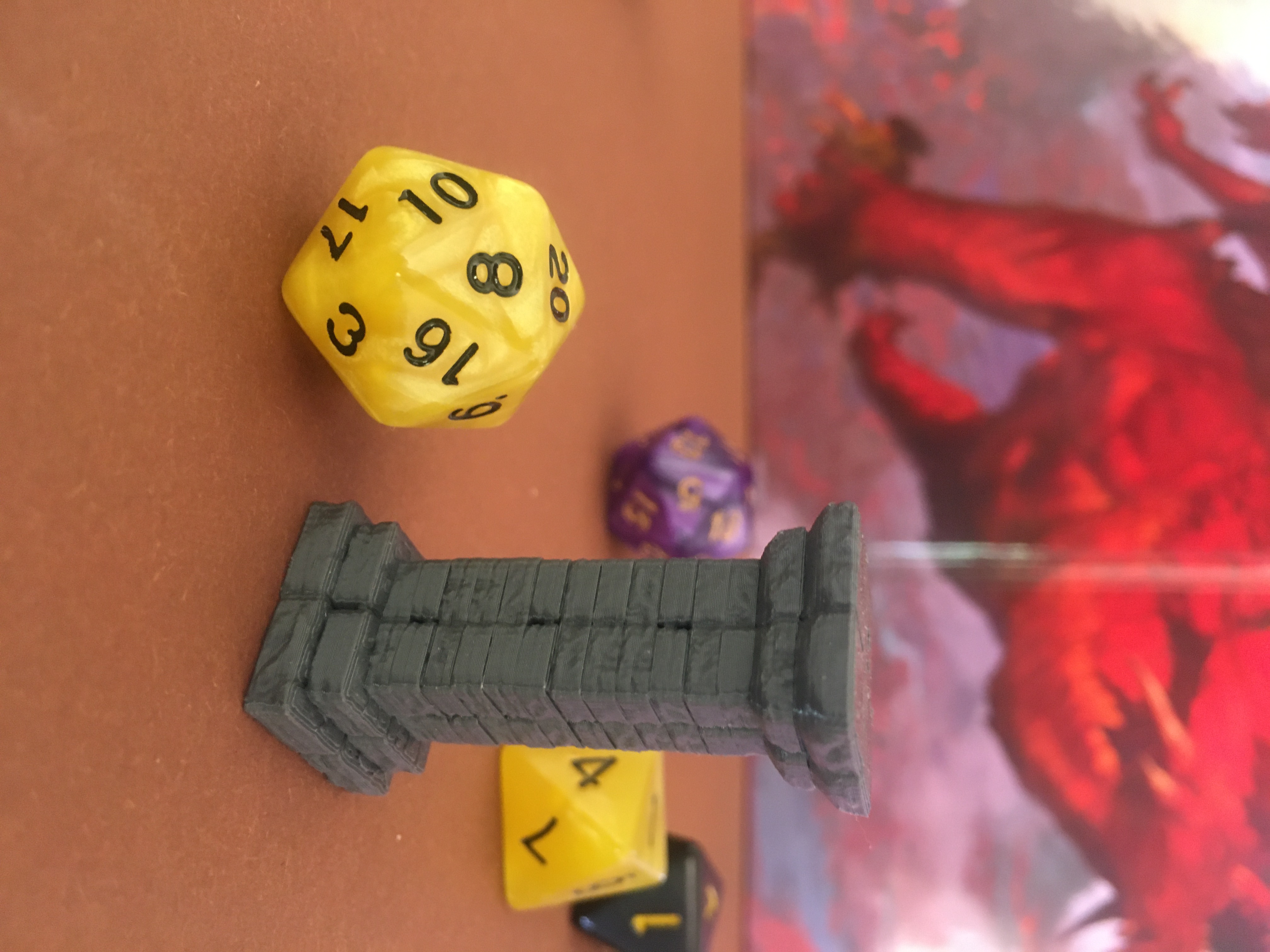 Brick Pillar for 28mm tabletop RPGs by DungeonHero | Download free STL ...