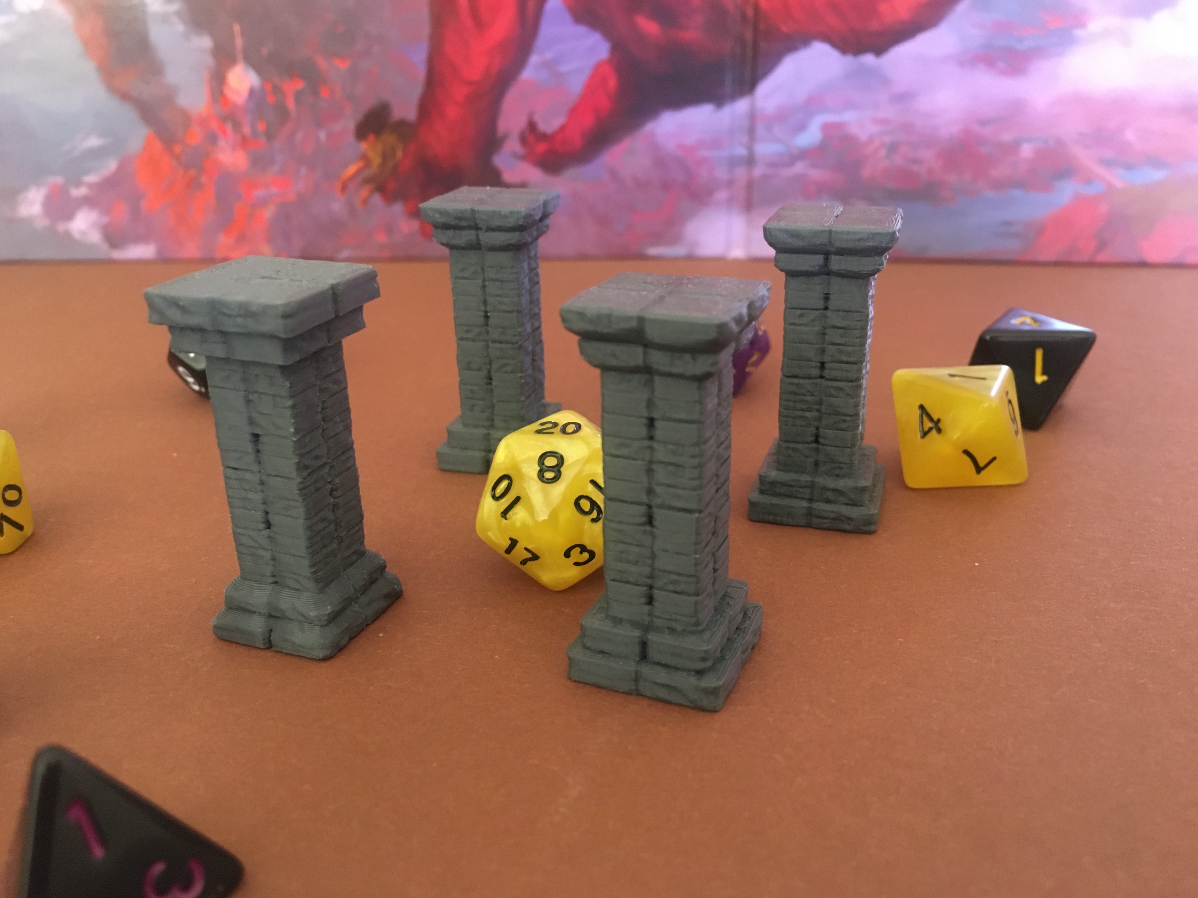 Brick Pillar for 28mm tabletop RPGs by DungeonHero | Download free STL ...