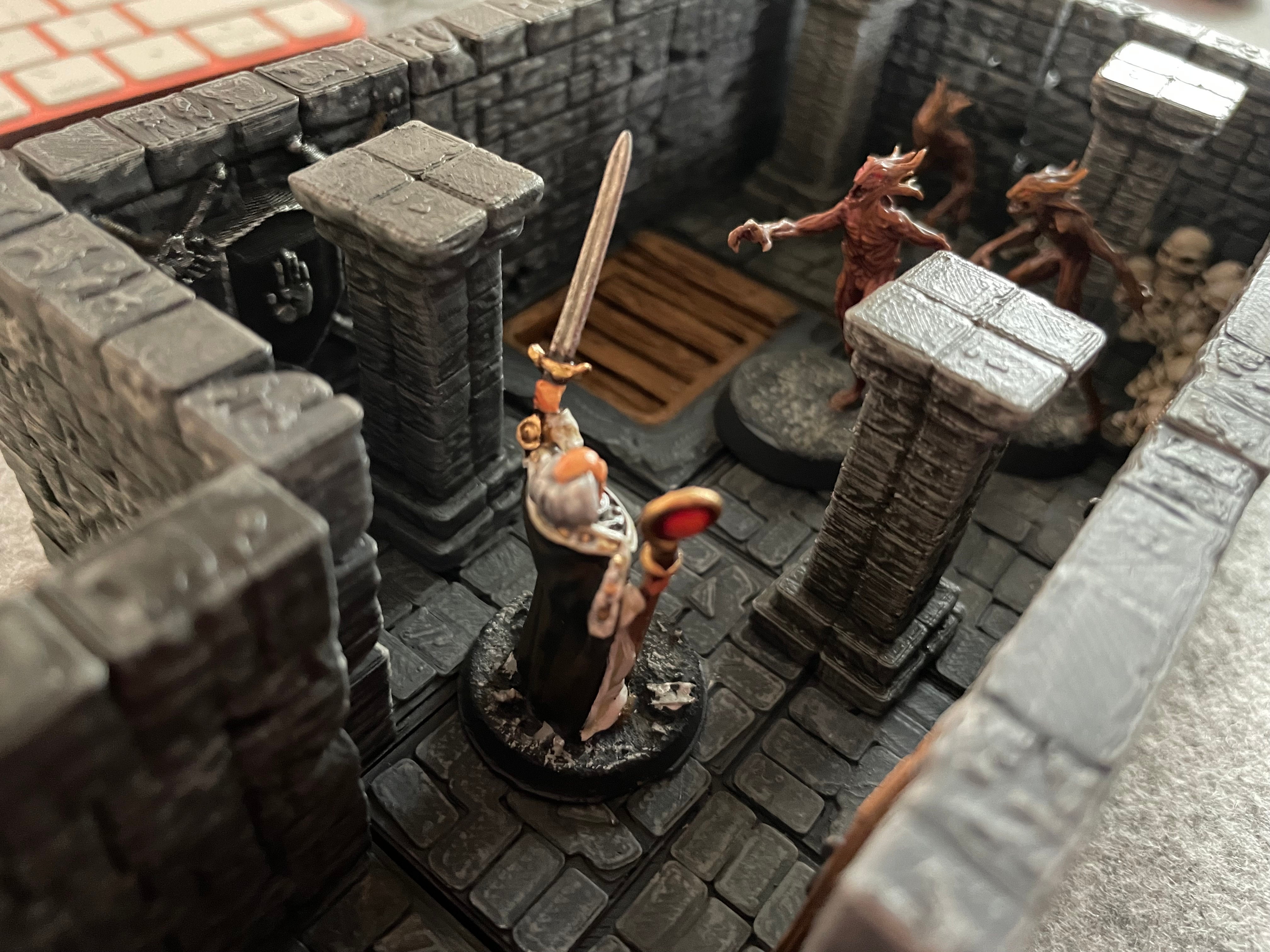 Brick Pillar for 28mm tabletop RPGs by DungeonHero | Download free STL ...