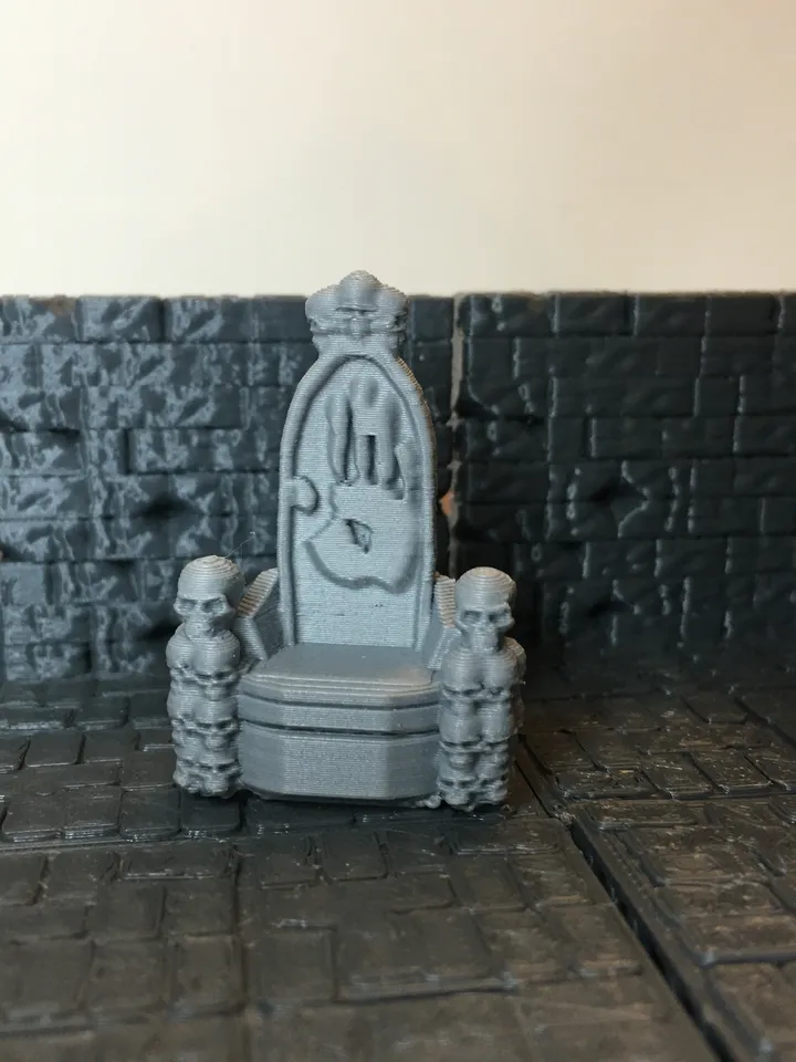 Miniature Throne for 28mm tabletop RPGs by DungeonHero | Download free ...
