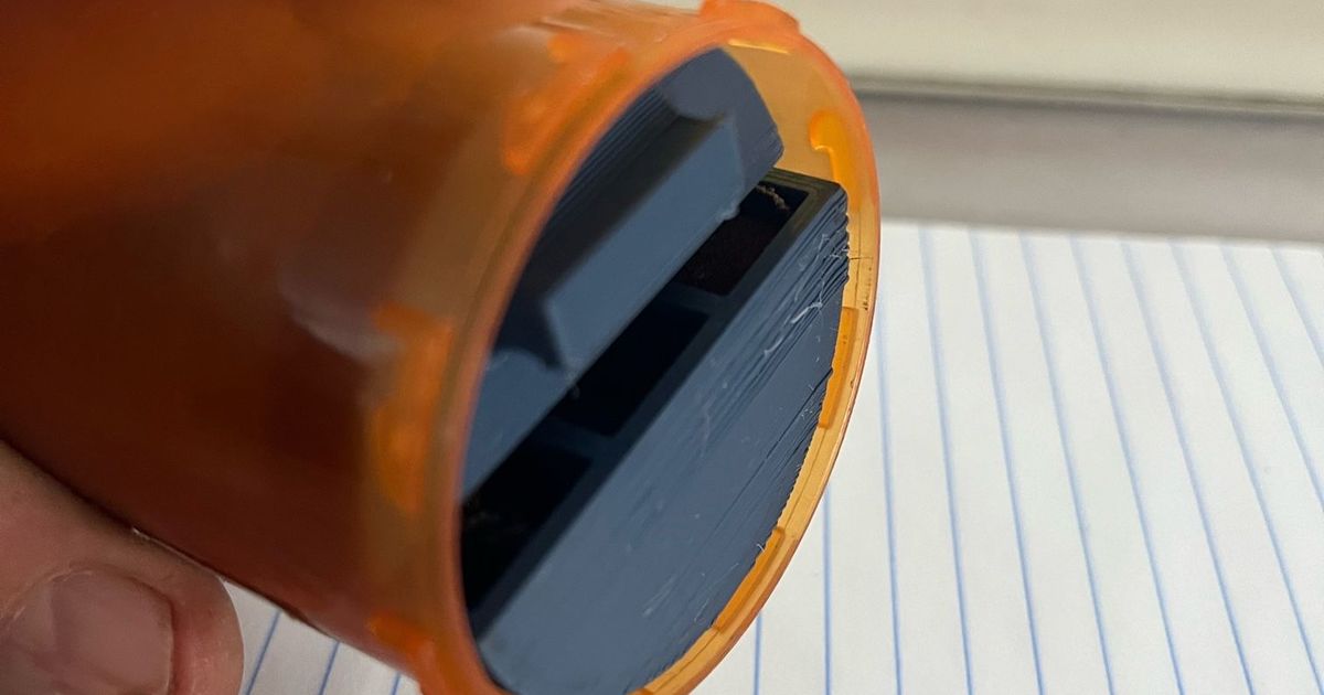 Muzzleloader Pill Bottle organizer by DrGuido | Download free STL model ...